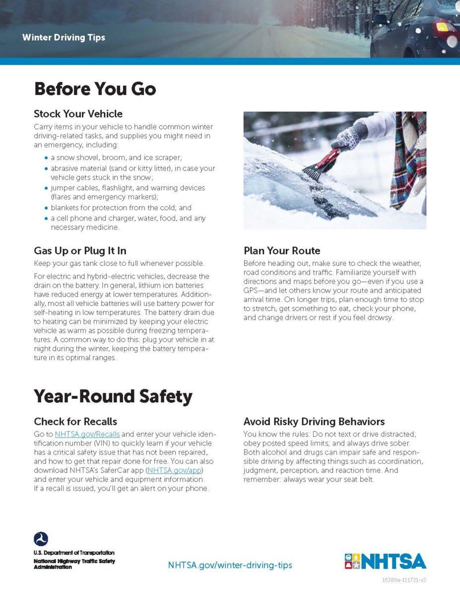 Winter Driving Tips - Gerrish Township Police