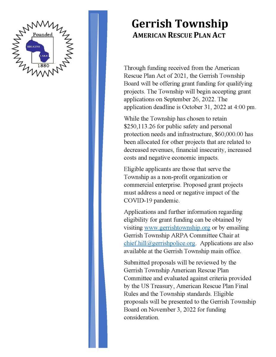 Township News - Gerrish Township Police Department