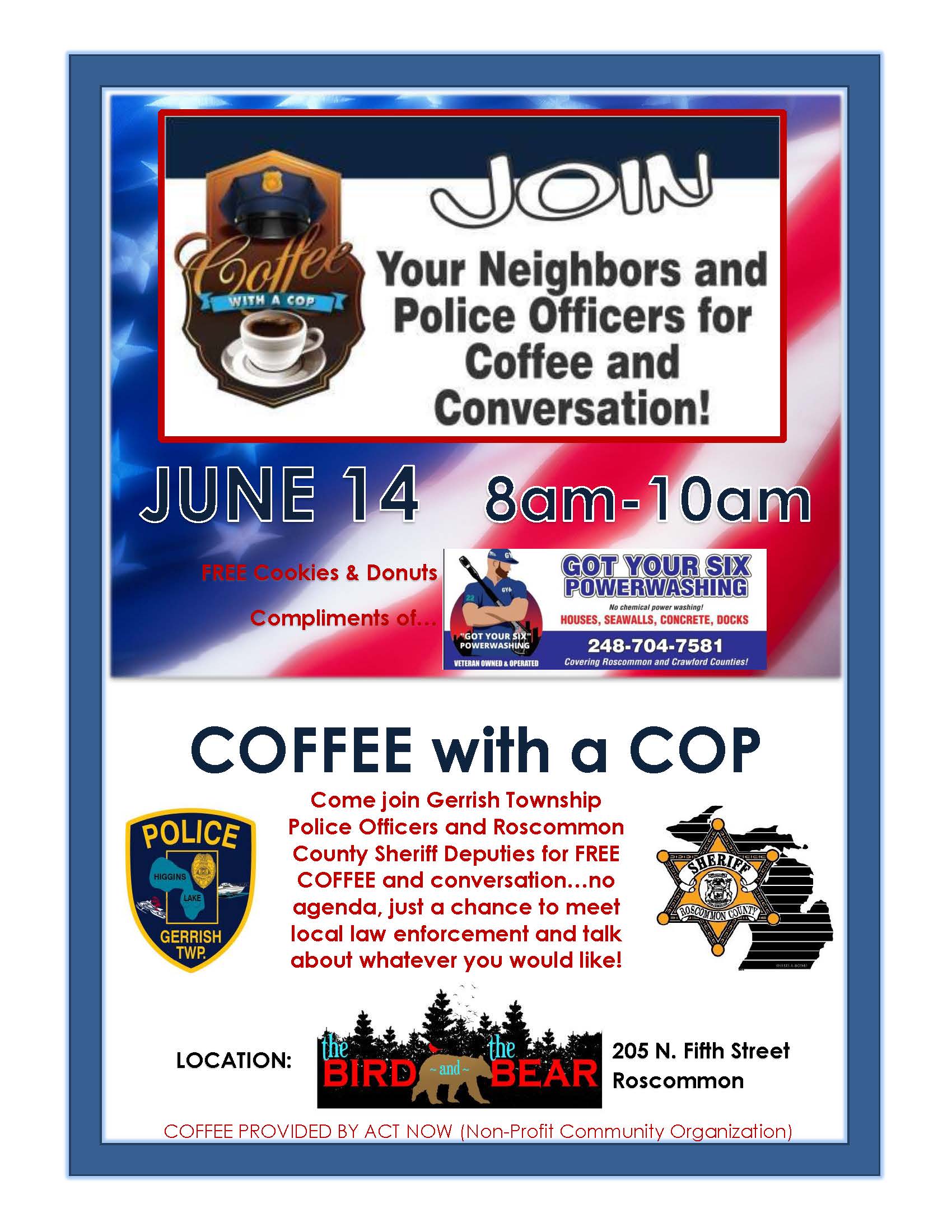 Coffee With a Cop - Gerrish Township Police