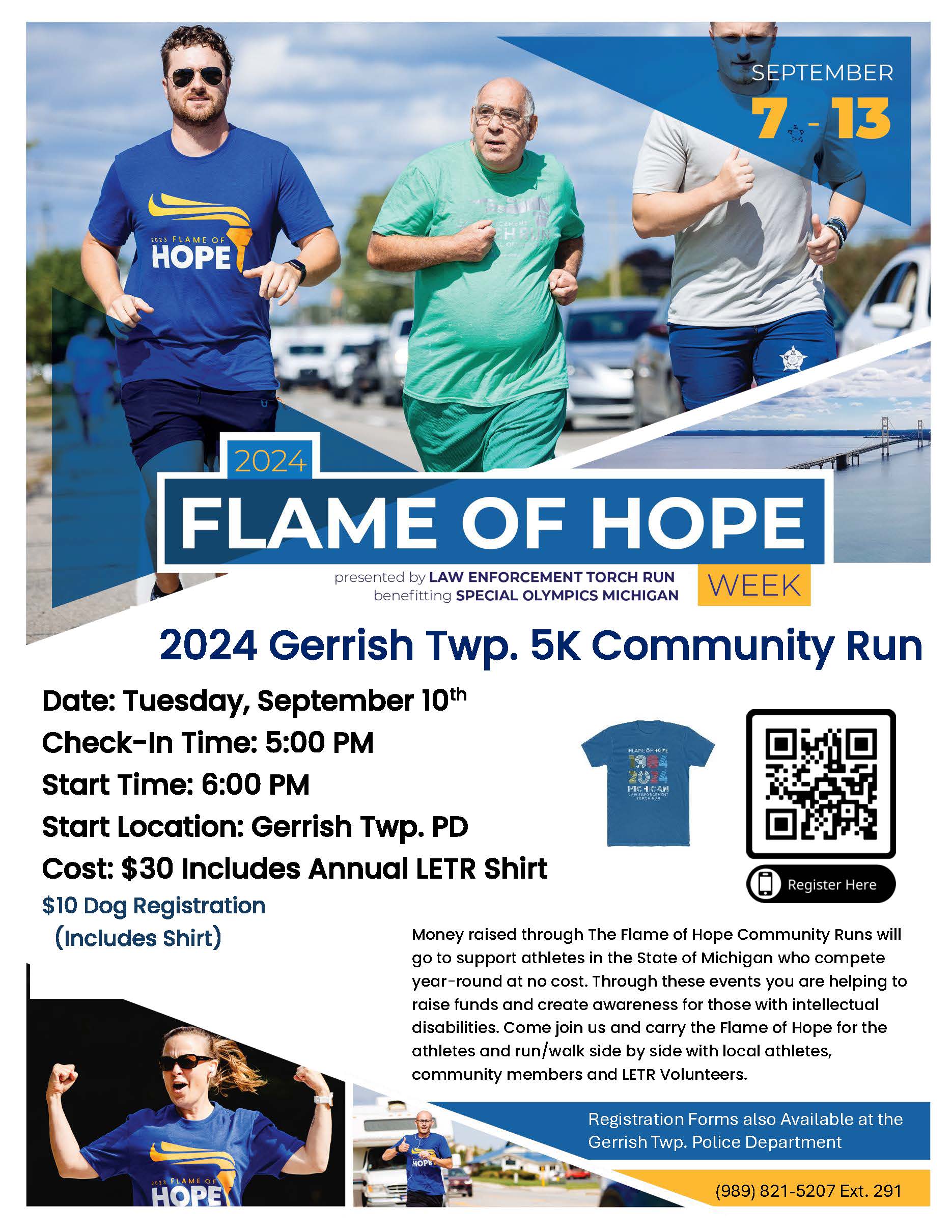 Gerrish Twp Community Run 2024 Flyer - Gerrish Township Police